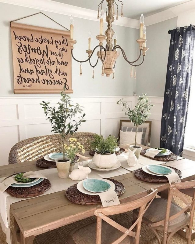 38+ Amazing Farmhouse Dining Room Decor Ideas – Page 4 – mudahome.com